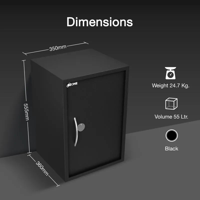 Ozone 55 Litres Manual Safe Locker | Navin Mart
